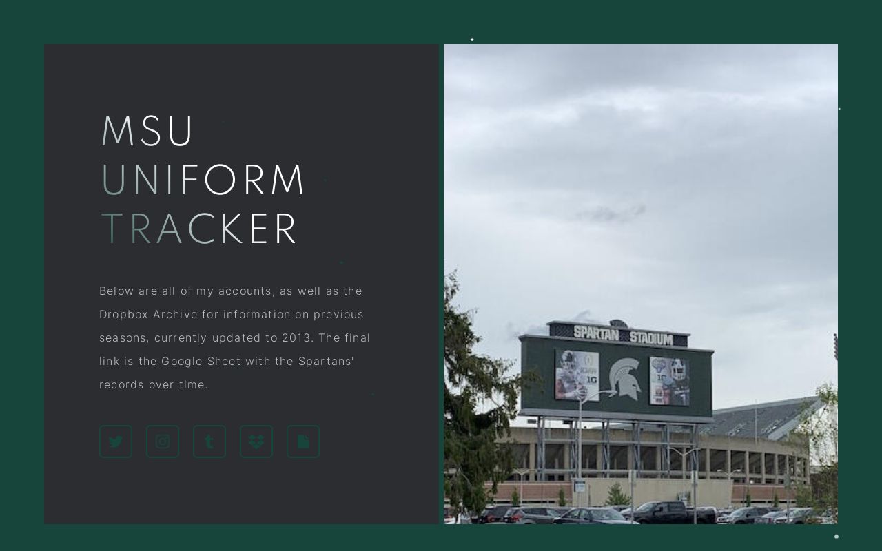 MSU Uniform Tracker Links